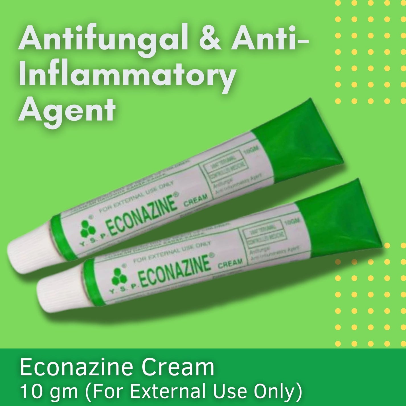 Econazine Cream 10g Antifungal & Anti-Inflammaory/Ubat anti gatal. Exp ...