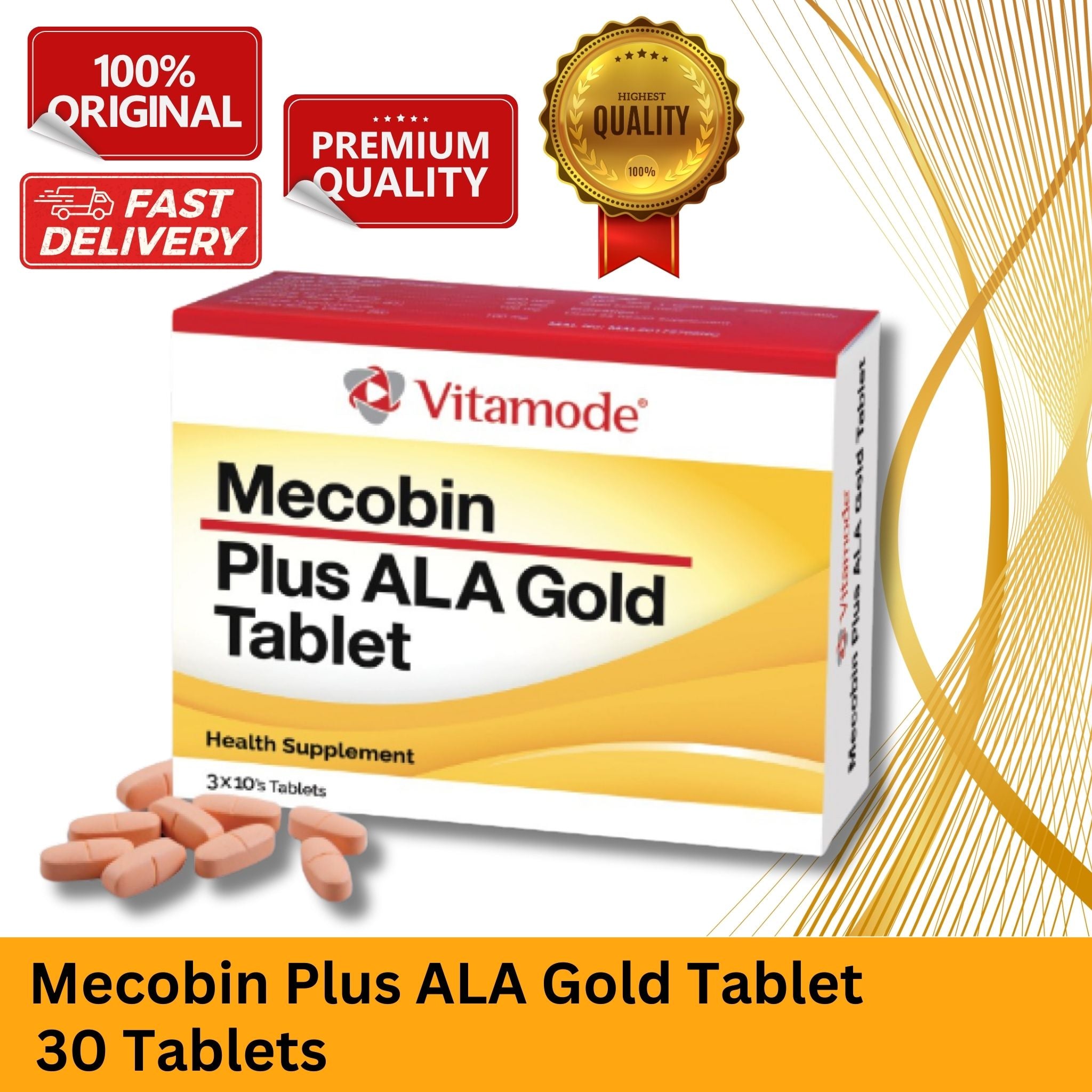 Vitamode Mecobin Plus ALA Gold Tablet Exp:10/2026 – Healside Hub