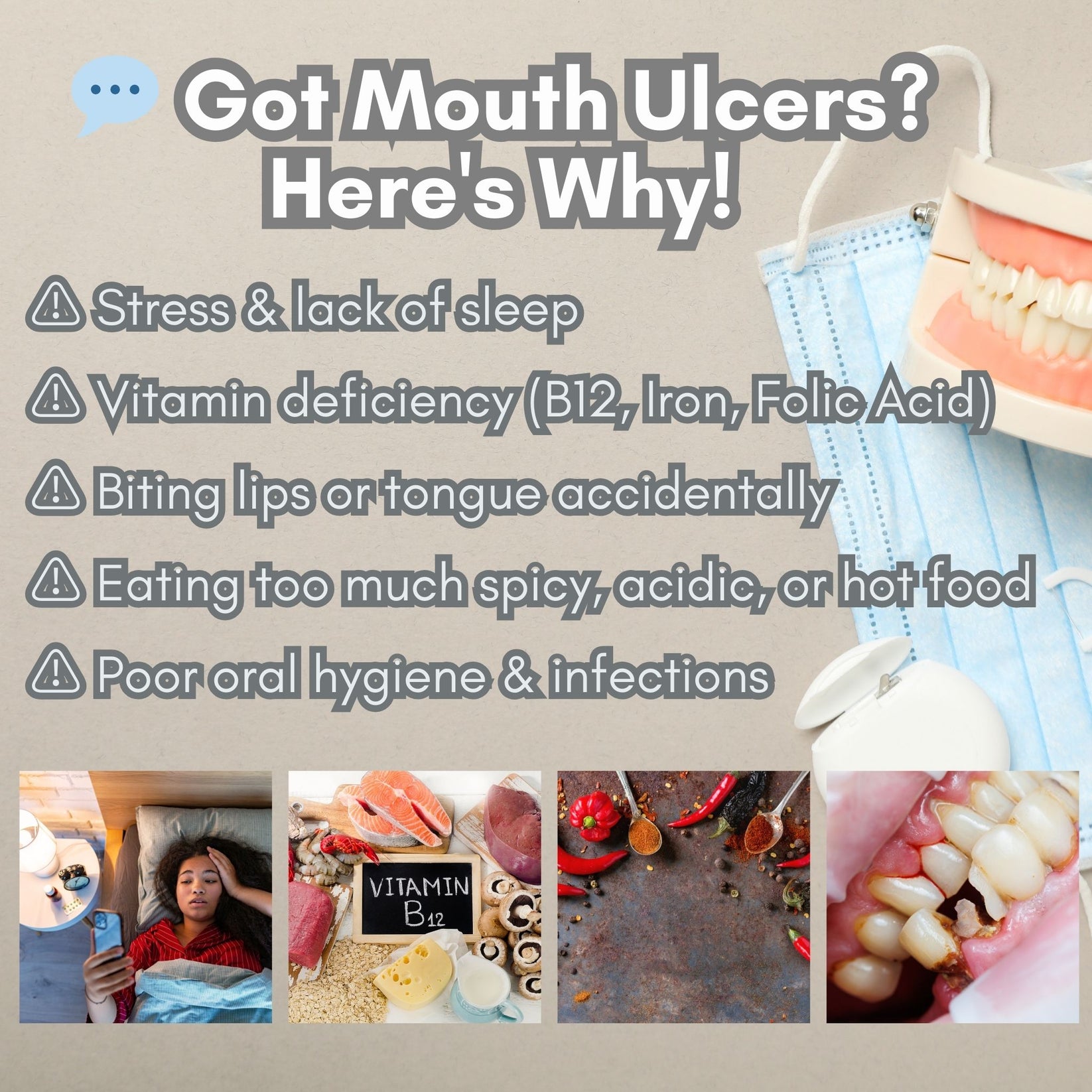 Oral Aid Lotion 6ml Relieves Mouth Ulcers & Oral Discomfort Exp: 31/8 ...