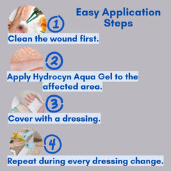 Hydrocyn Aqua Wound Gel 15g Clean, Protect & Heal Wounds Fast Exp:31/0 ...