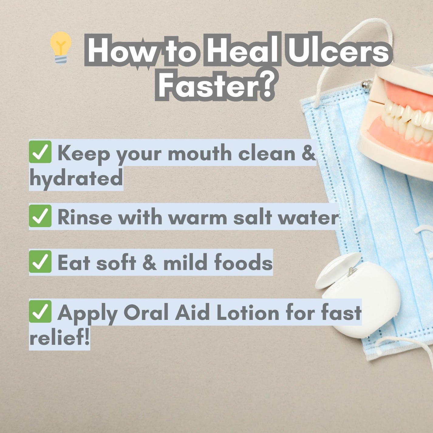 Oral Aid Lotion 6ml Relieves Mouth Ulcers & Oral Discomfort Exp: 31/8 ...