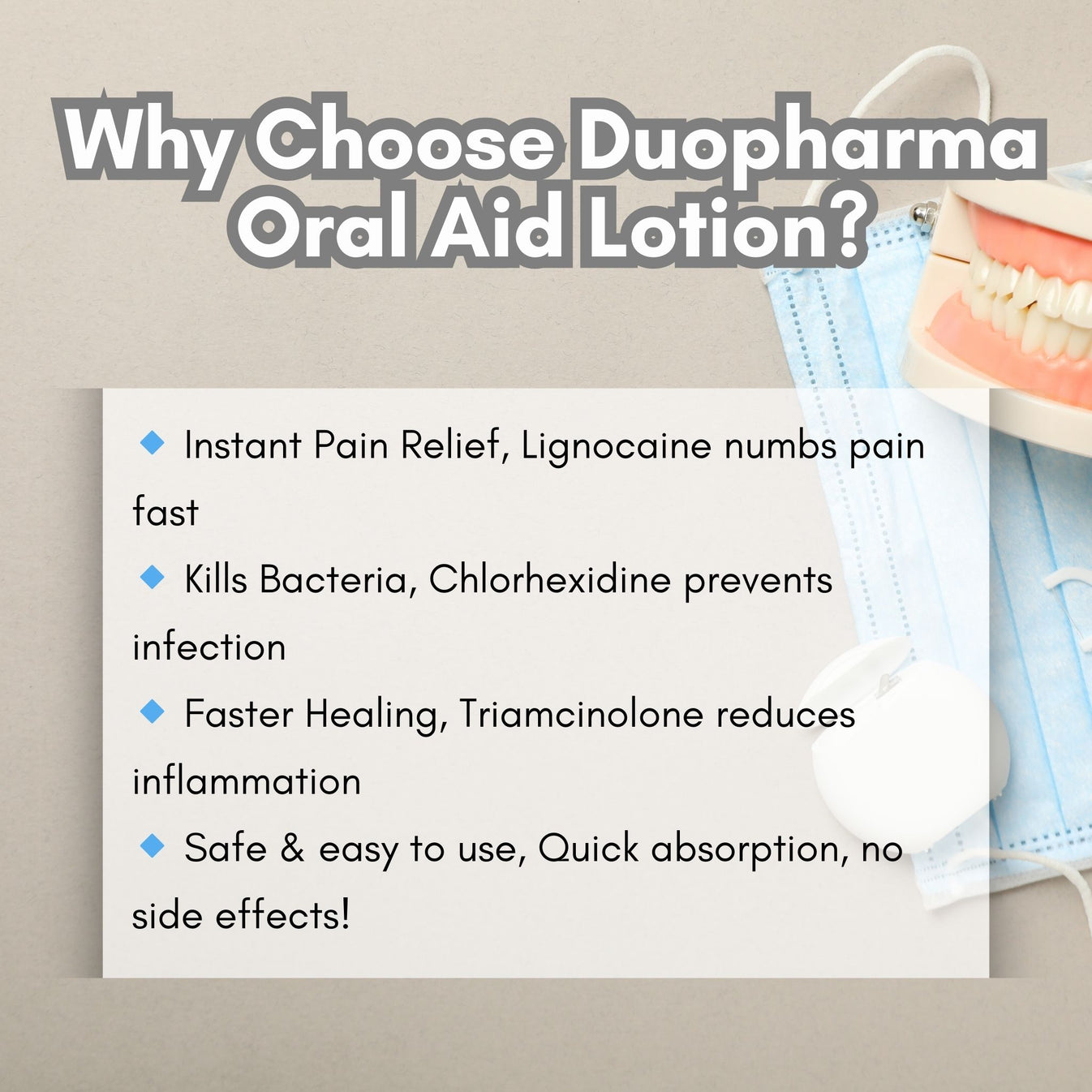 Oral Aid Lotion 6ml Relieves Mouth Ulcers & Oral Discomfort Exp: 31/8 ...