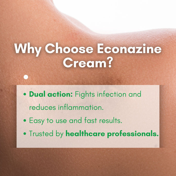 Econazine Cream 10g Antifungal & Anti-Inflammaory/Ubat anti gatal. Exp ...